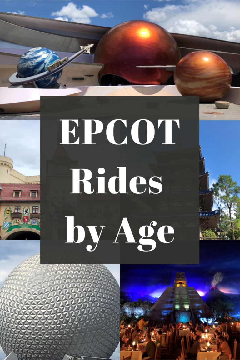 EPCOT Rides by Age - Put on Your Party Pants